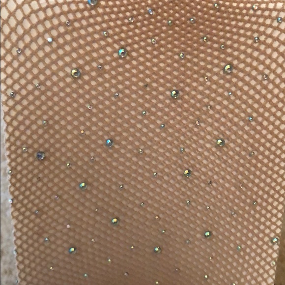 Other | Sparkle Fishnet Tights In Nude Color | Poshmark